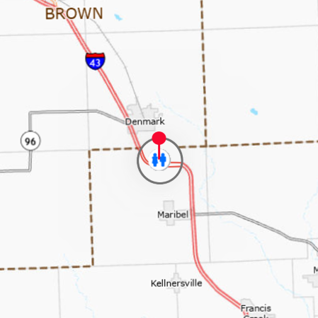 Wisconsin Department of Transportation I-43 southbound - Maribel ...