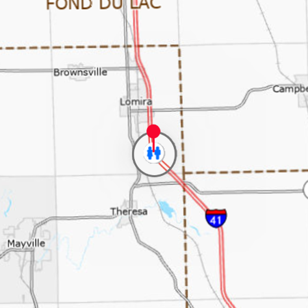 Wisconsin Department of Transportation I-41 northbound - Theresa ...